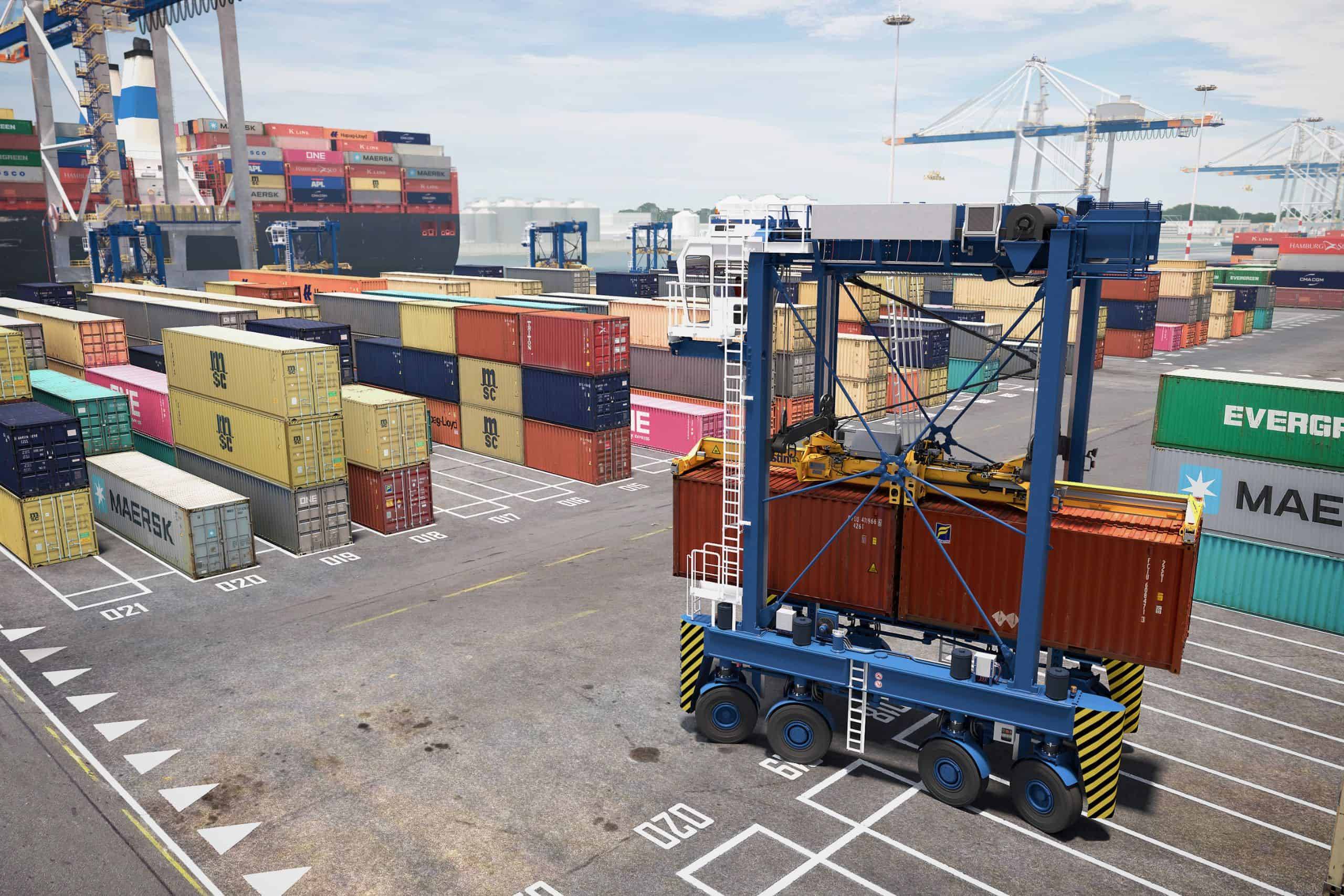 Straddle Carrier Spreaders - Stinis: Container Handling Specialists